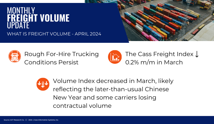 What is Freight Volume? | ACT Research